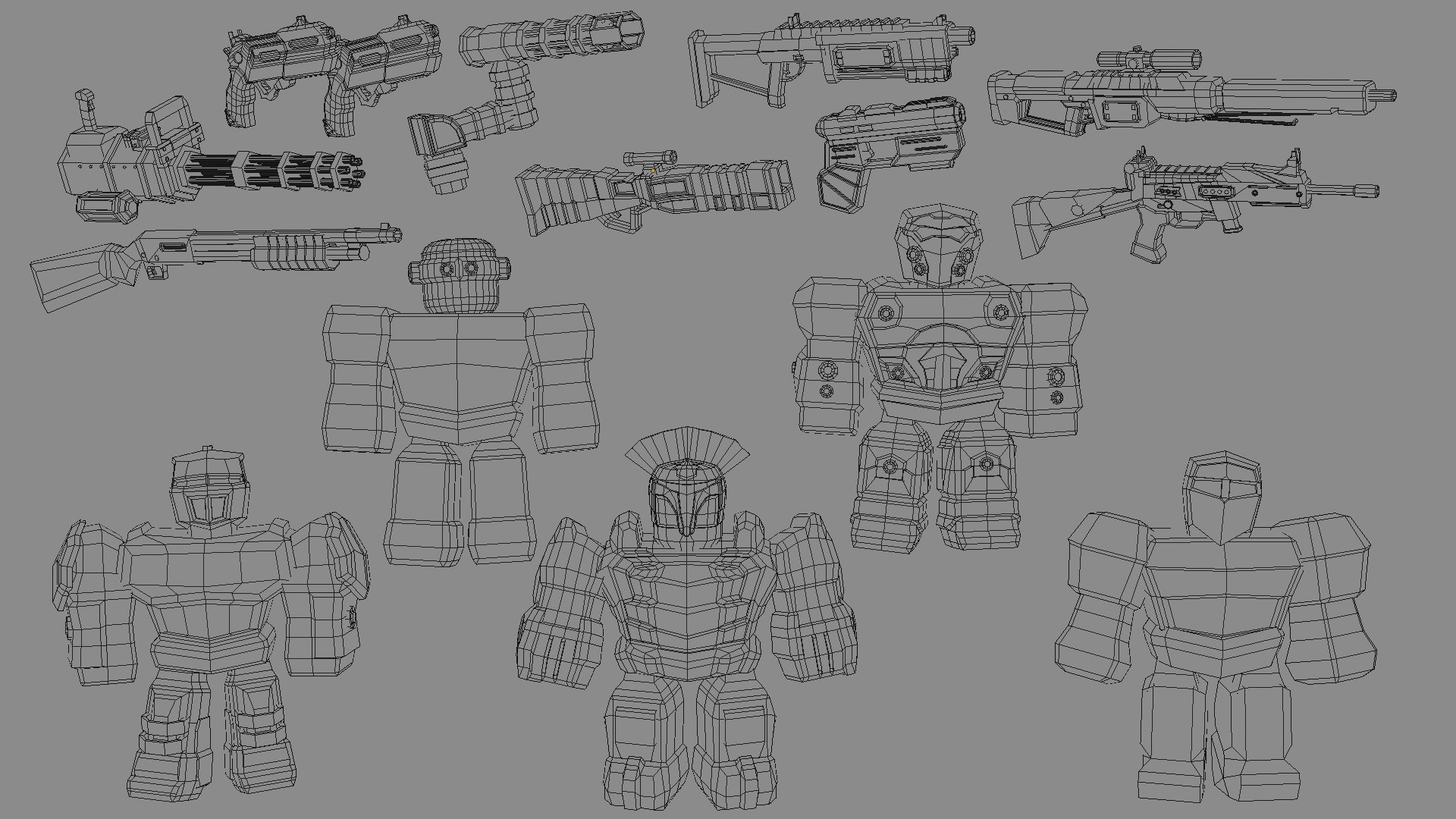 3D Model Sci-fi Themed Low Poly Asset Pack - TurboSquid 2171110