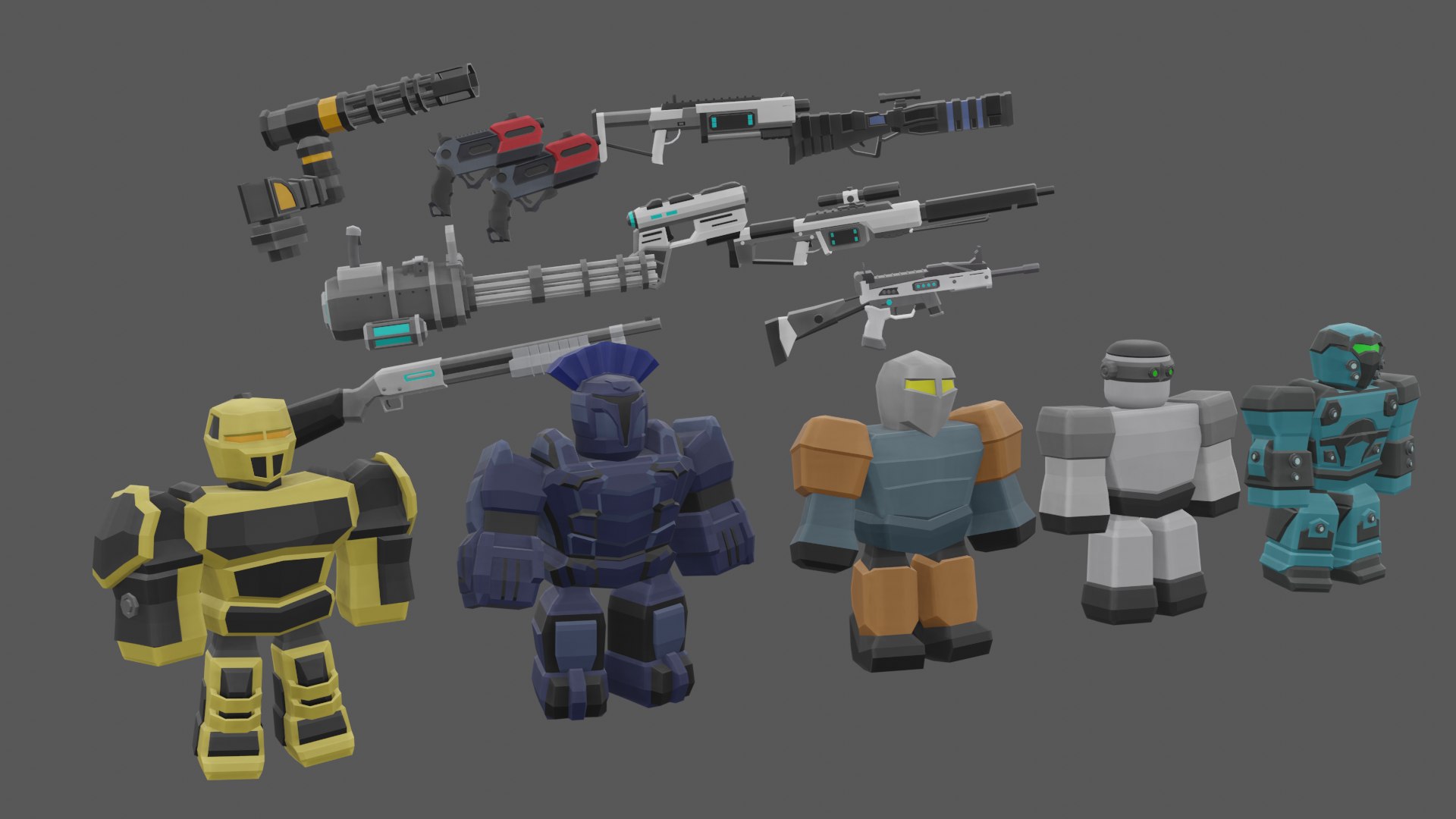 3D Model Sci-fi Themed Low Poly Asset Pack - TurboSquid 2171110