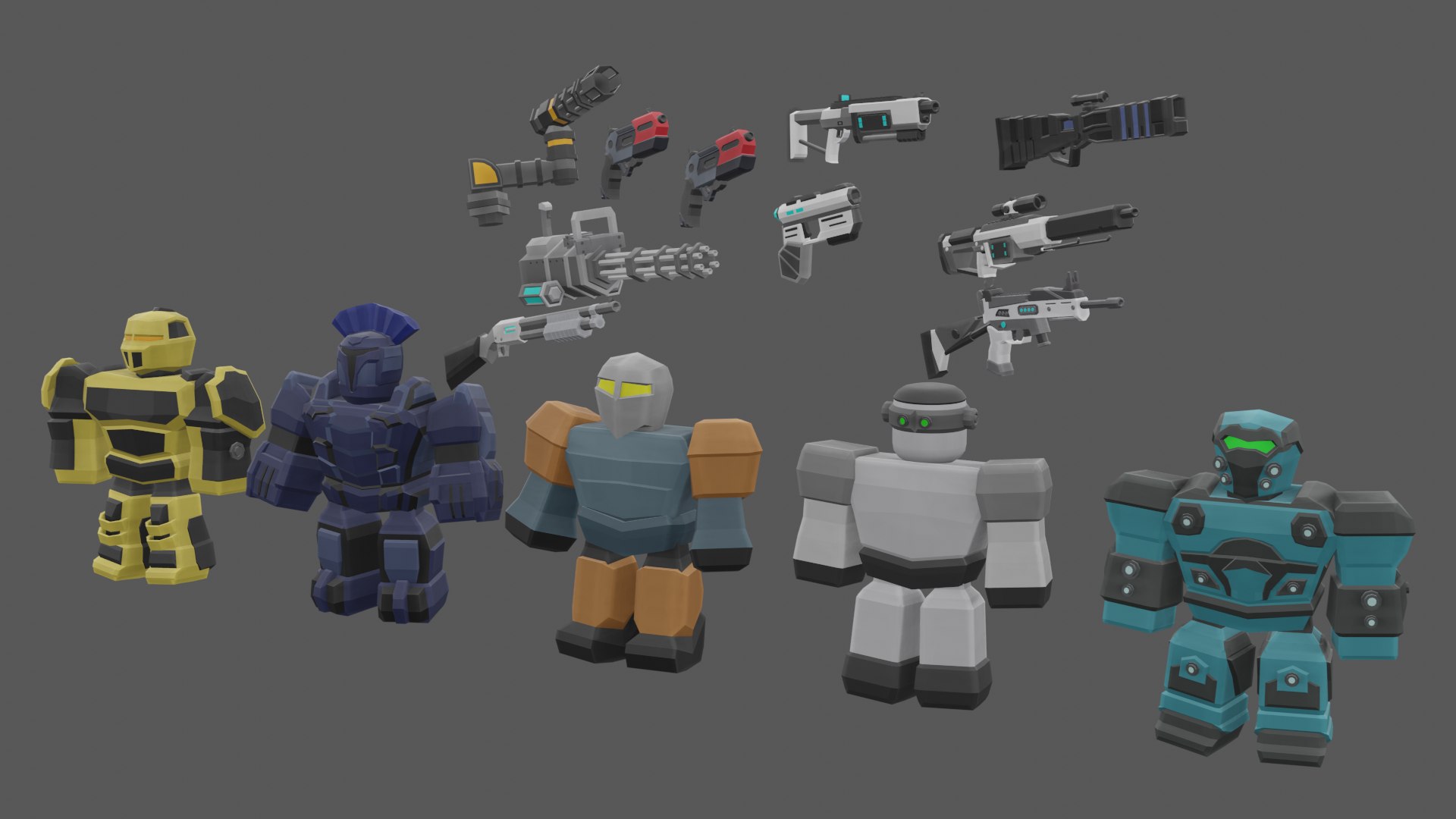 3D Model Sci-fi Themed Low Poly Asset Pack - TurboSquid 2171110