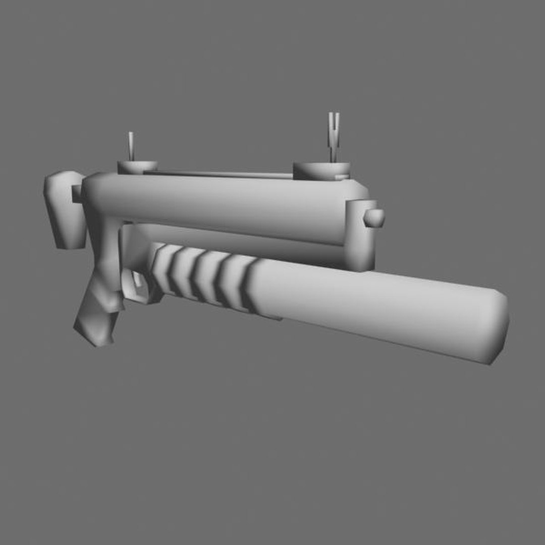 free grenade launcher 3d model