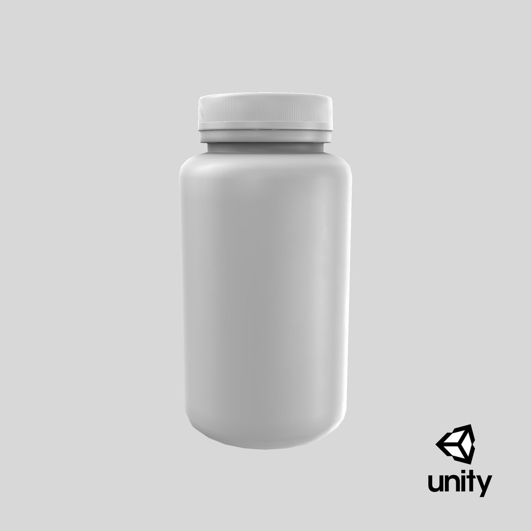 3D plastic pill bottle - TurboSquid 1713423