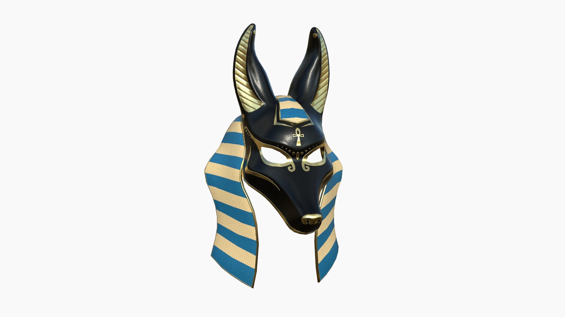 Anubis Mask A07 - Egyptian Gods Character Clothing 3D Model ...