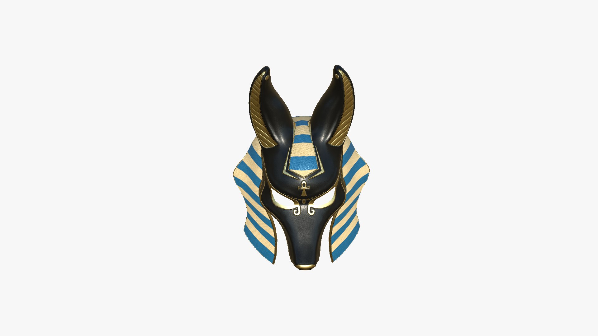 Anubis Mask A07 - Egyptian Gods Character Clothing 3D Model ...