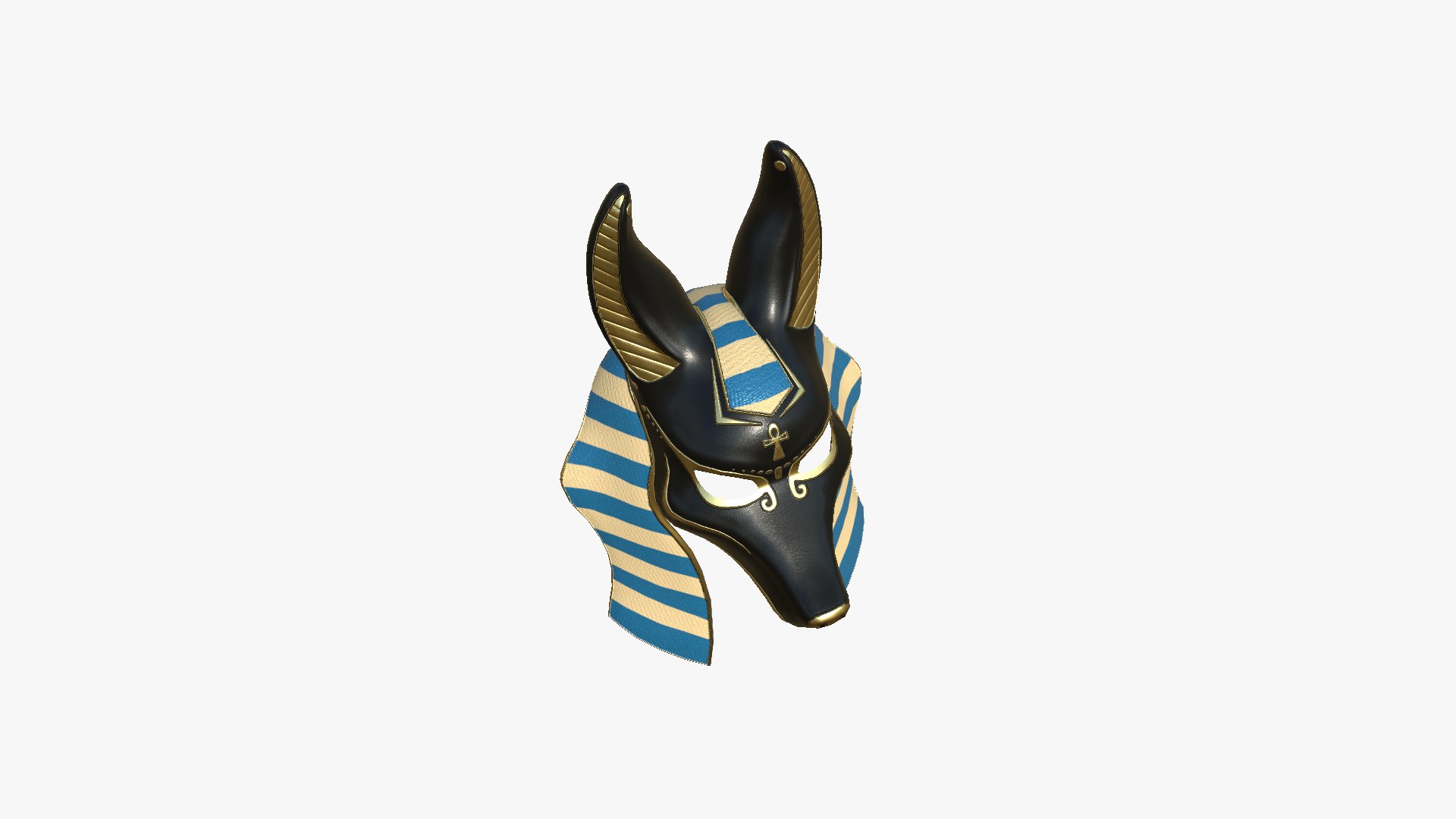 Anubis Mask A07 - Egyptian Gods Character Clothing 3D Model ...