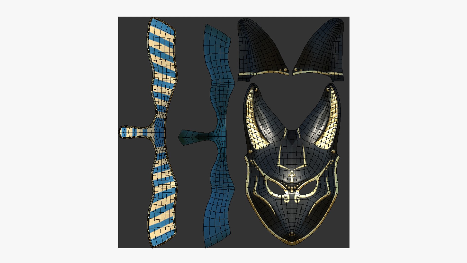 Anubis Mask A07 - Egyptian Gods Character Clothing 3D Model ...