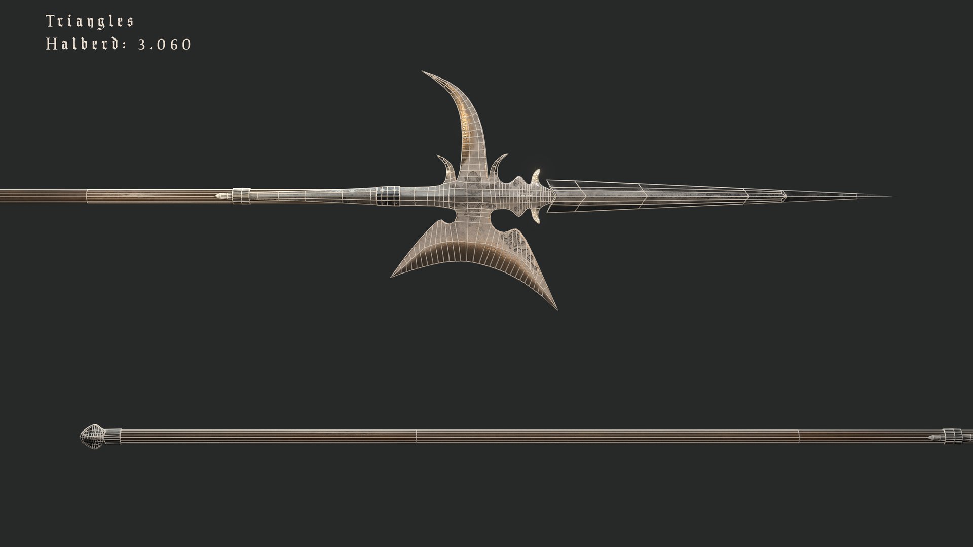 Halberd-Pike-Spear-Pikeaxe 3D Model - TurboSquid 2338887
