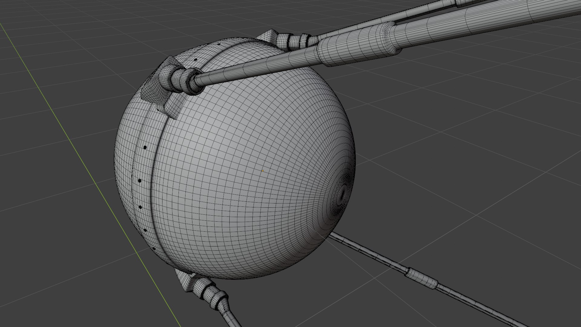 Space Satellite Sputnik-1 3D Model - TurboSquid 1811706
