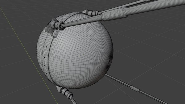 Space satellite Sputnik-1 3D model - TurboSquid 1811706