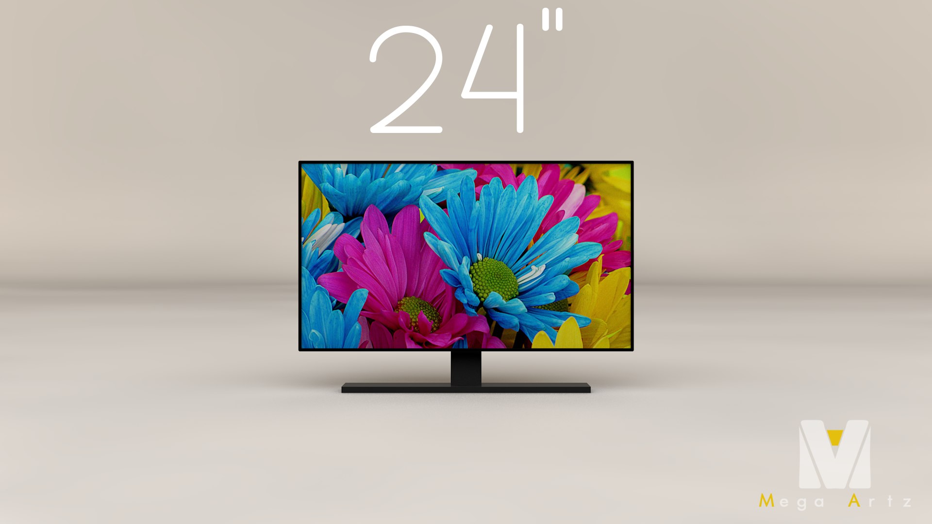 3D 24 inches monitor modern - TurboSquid 1176517