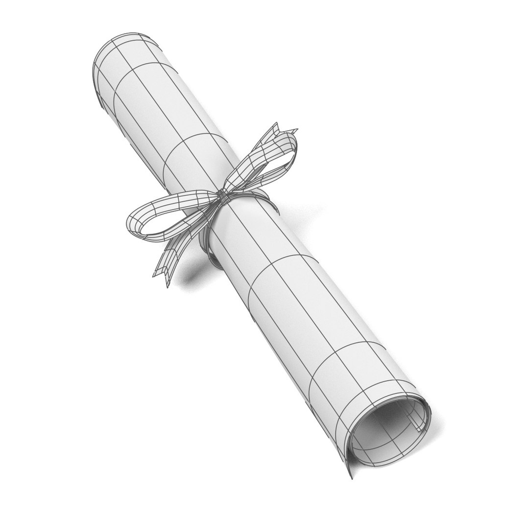 3d Model Graduation Diploma