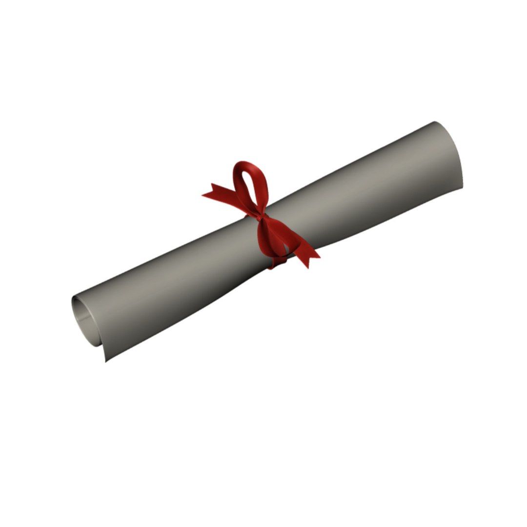 3d Model Graduation Diploma