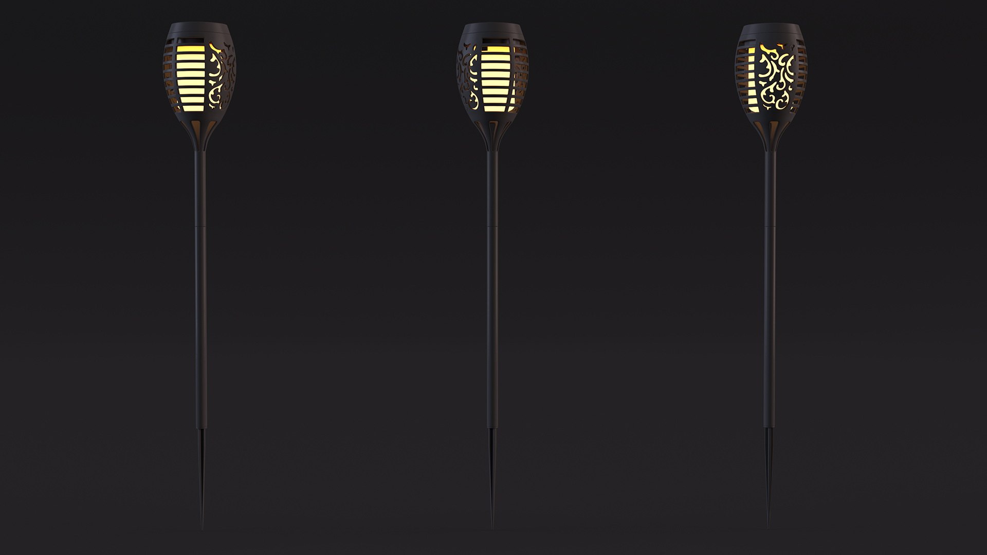 Solar Outdoor Garden Torch Light 3D model - TurboSquid 2068904