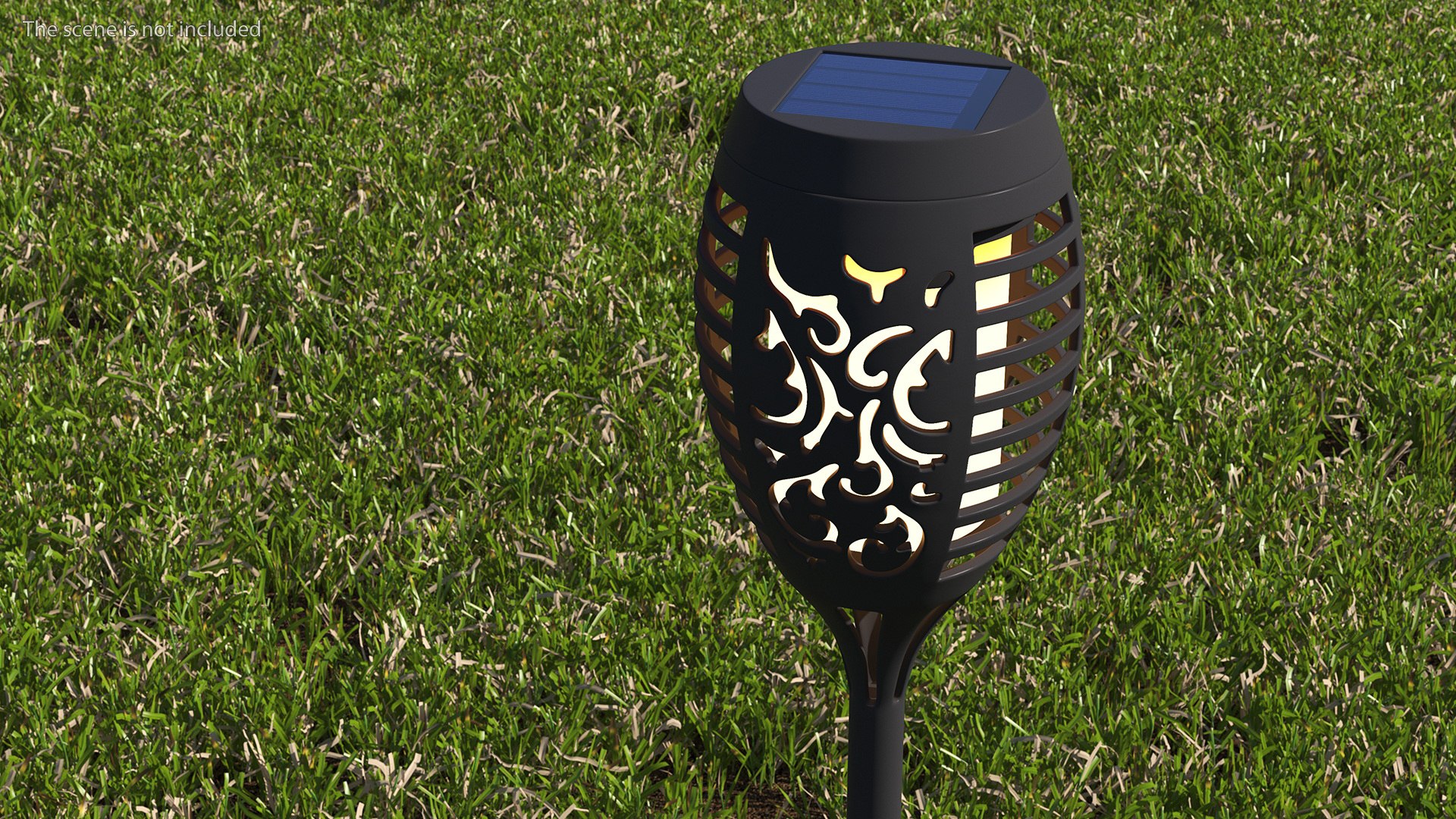 Solar Outdoor Garden Torch Light 3D model - TurboSquid 2068904
