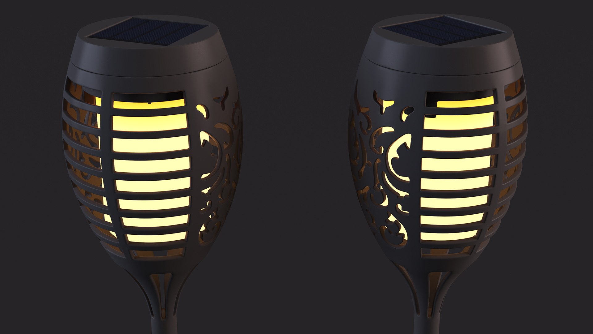 Solar Outdoor Garden Torch Light 3D model - TurboSquid 2068904