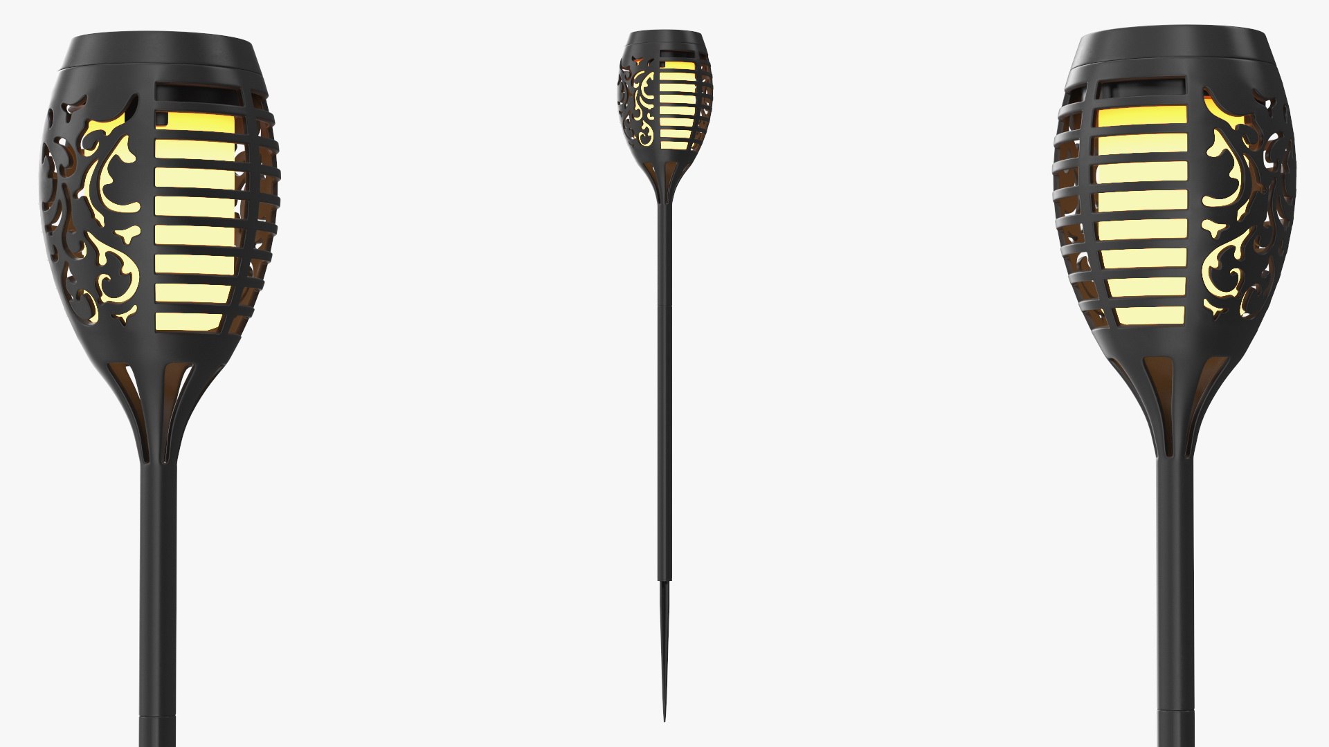 Solar Outdoor Garden Torch Light 3D model - TurboSquid 2068904