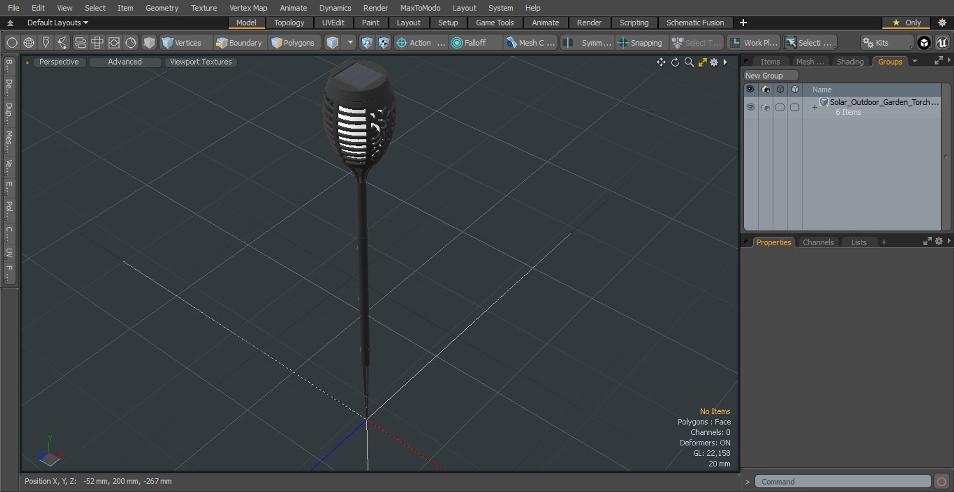 Solar Outdoor Garden Torch Light 3D model - TurboSquid 2068904