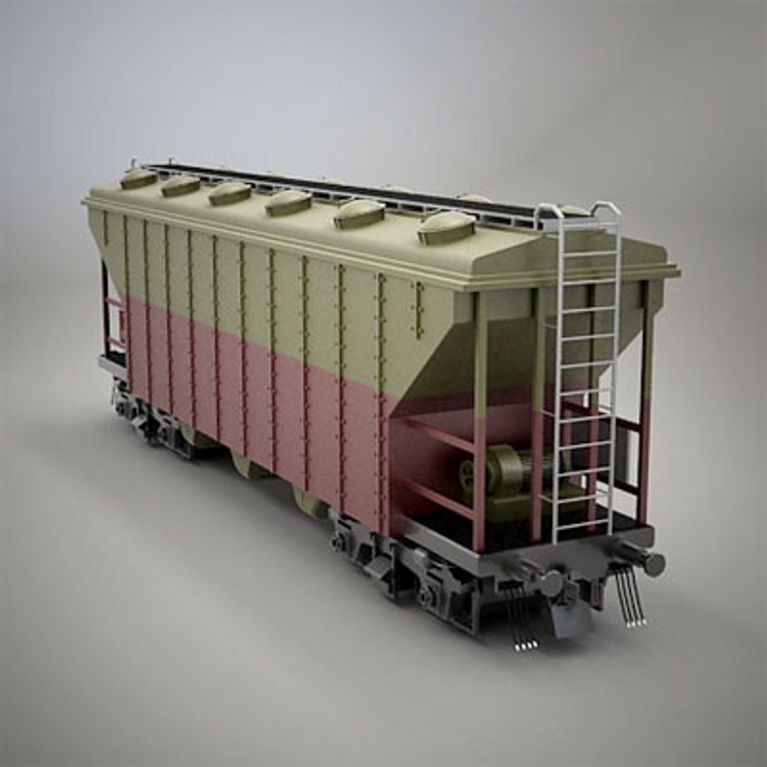 3ds max railroad car