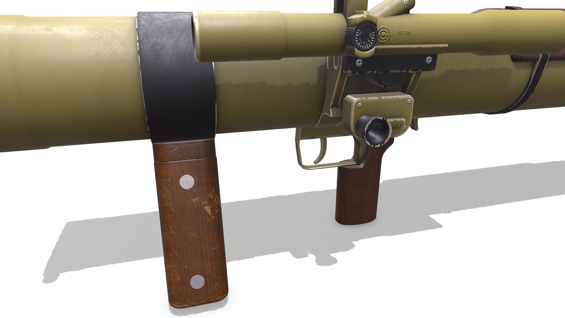 Carl Gustaf M2 Recoilless Rifle Low-poly PBR 3D - TurboSquid 2181646