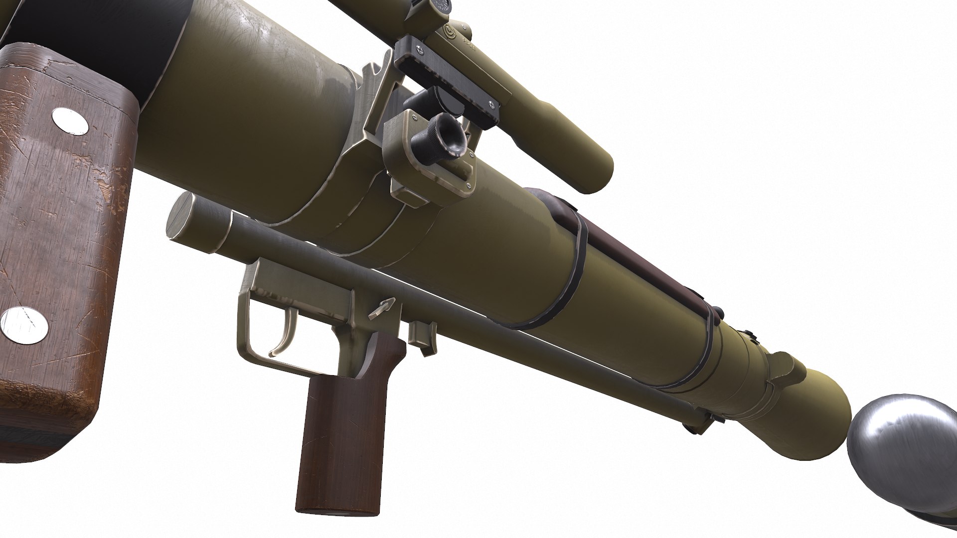 Carl Gustaf M2 Recoilless Rifle Low-poly PBR 3D - TurboSquid 2181646