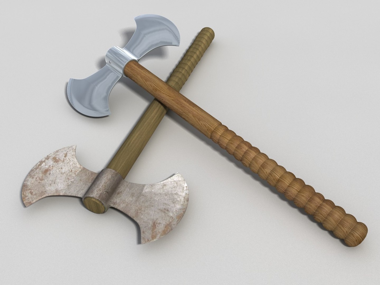 3d axe double headed