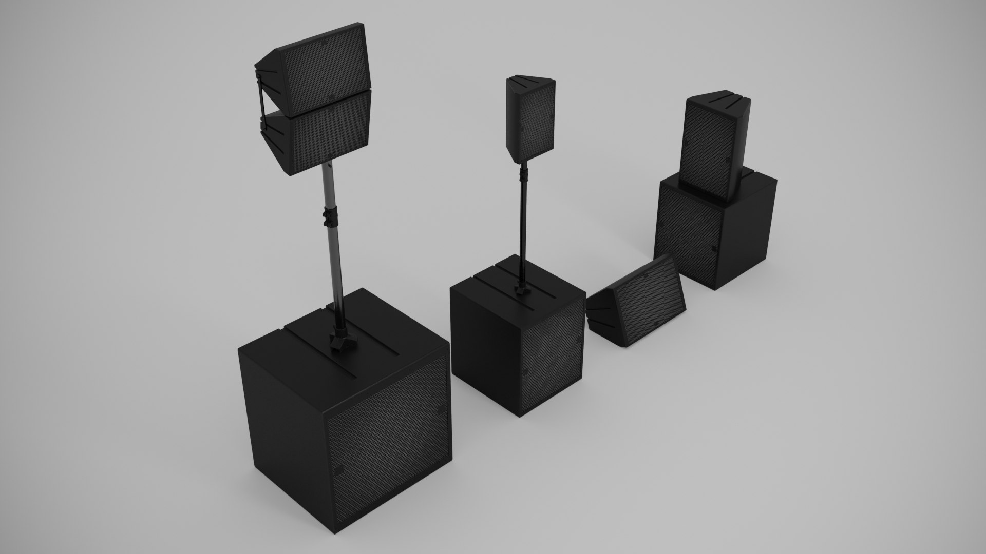 3D Model Concert Sound System - TurboSquid 2032702