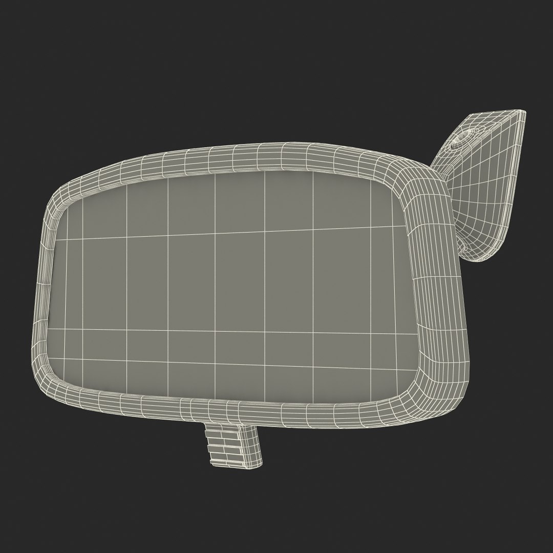 3d car rearview mirror