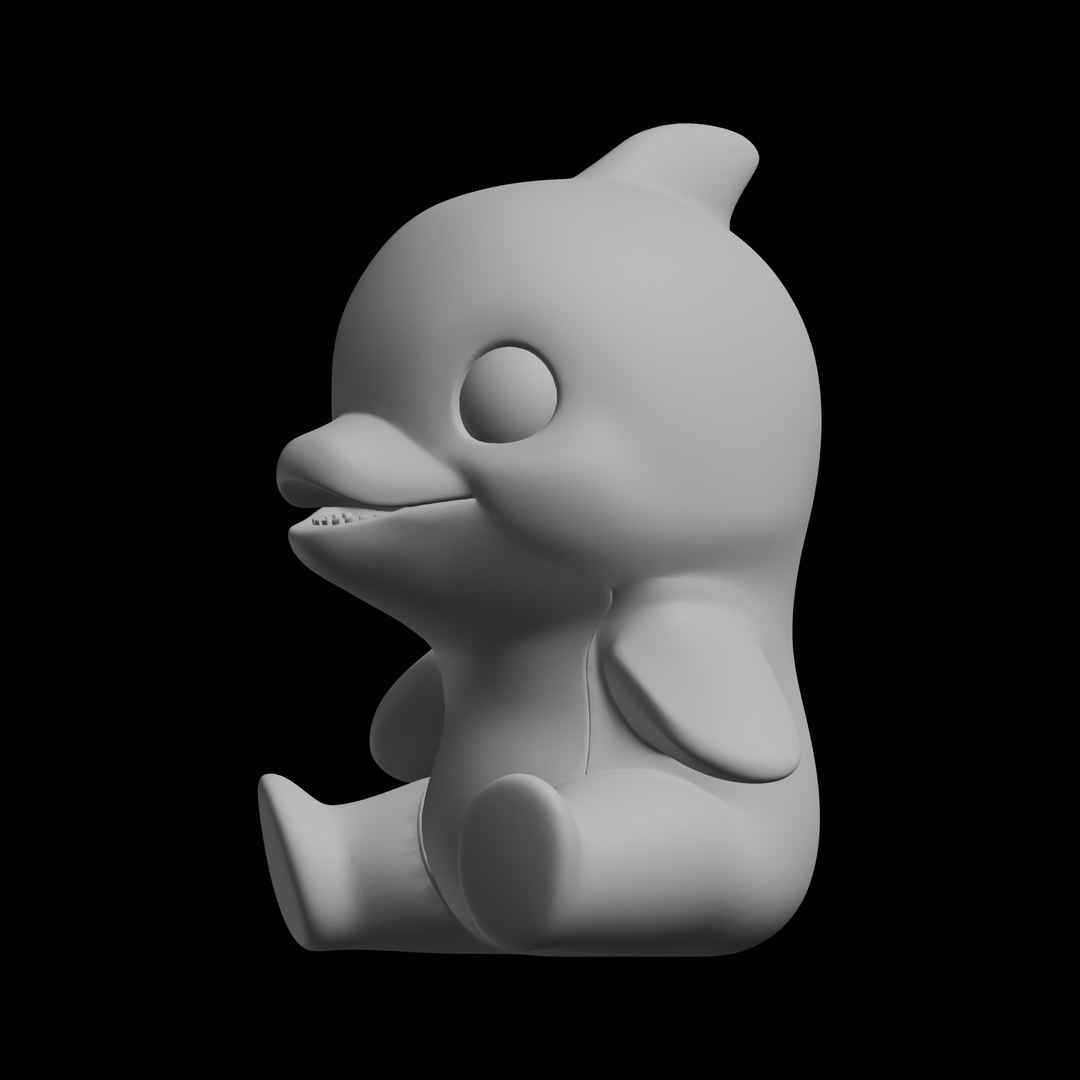 3D Chibi Dolphin Figurine 3D Print Model Model - TurboSquid 2527556