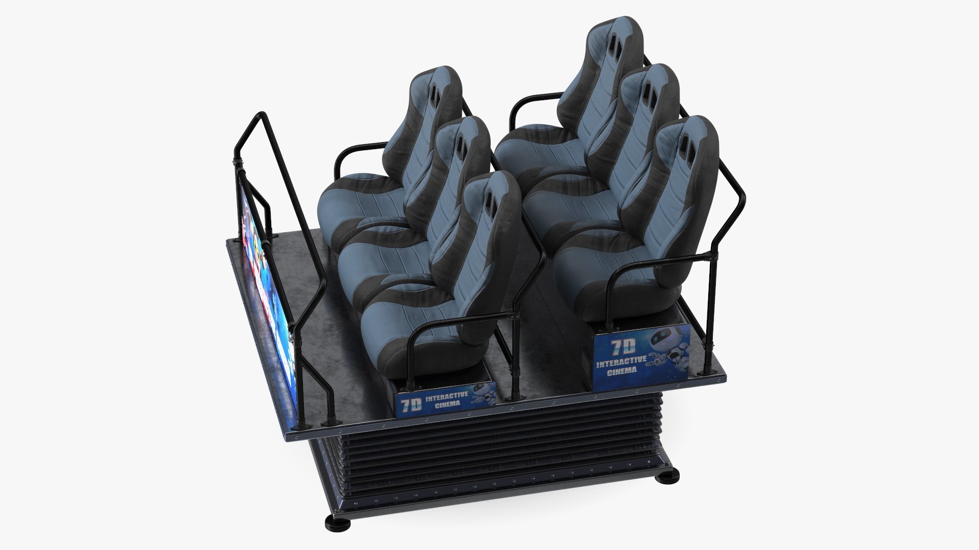 Virtual Reality Game Machine 7D Cinema 3D model - TurboSquid 1763460