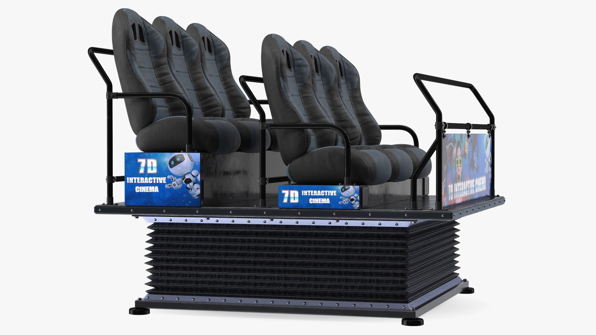 Virtual Reality Game Machine 7D Cinema 3D model - TurboSquid 1763460