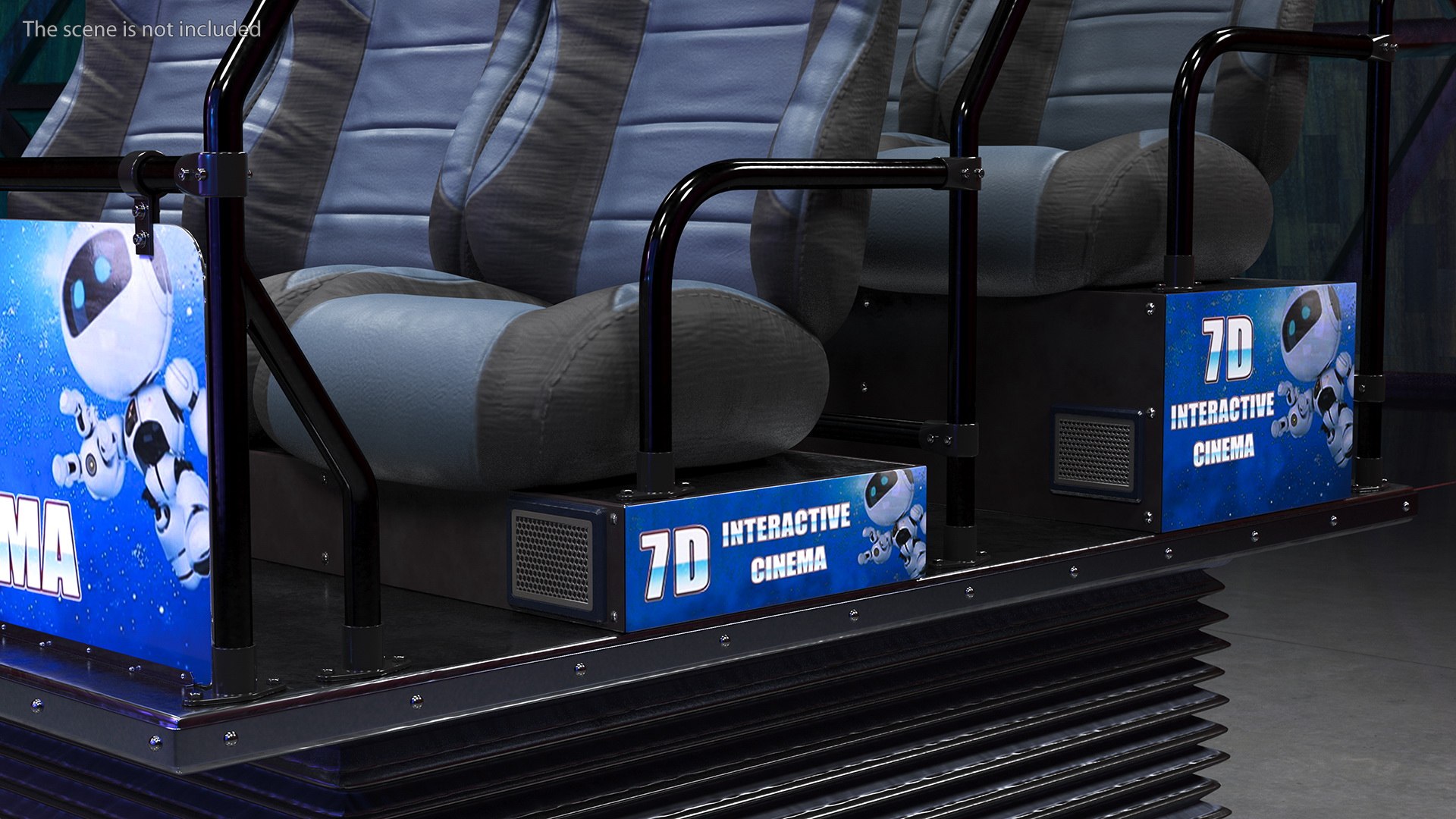 Virtual Reality Game Machine 7D Cinema 3D model - TurboSquid 1763460