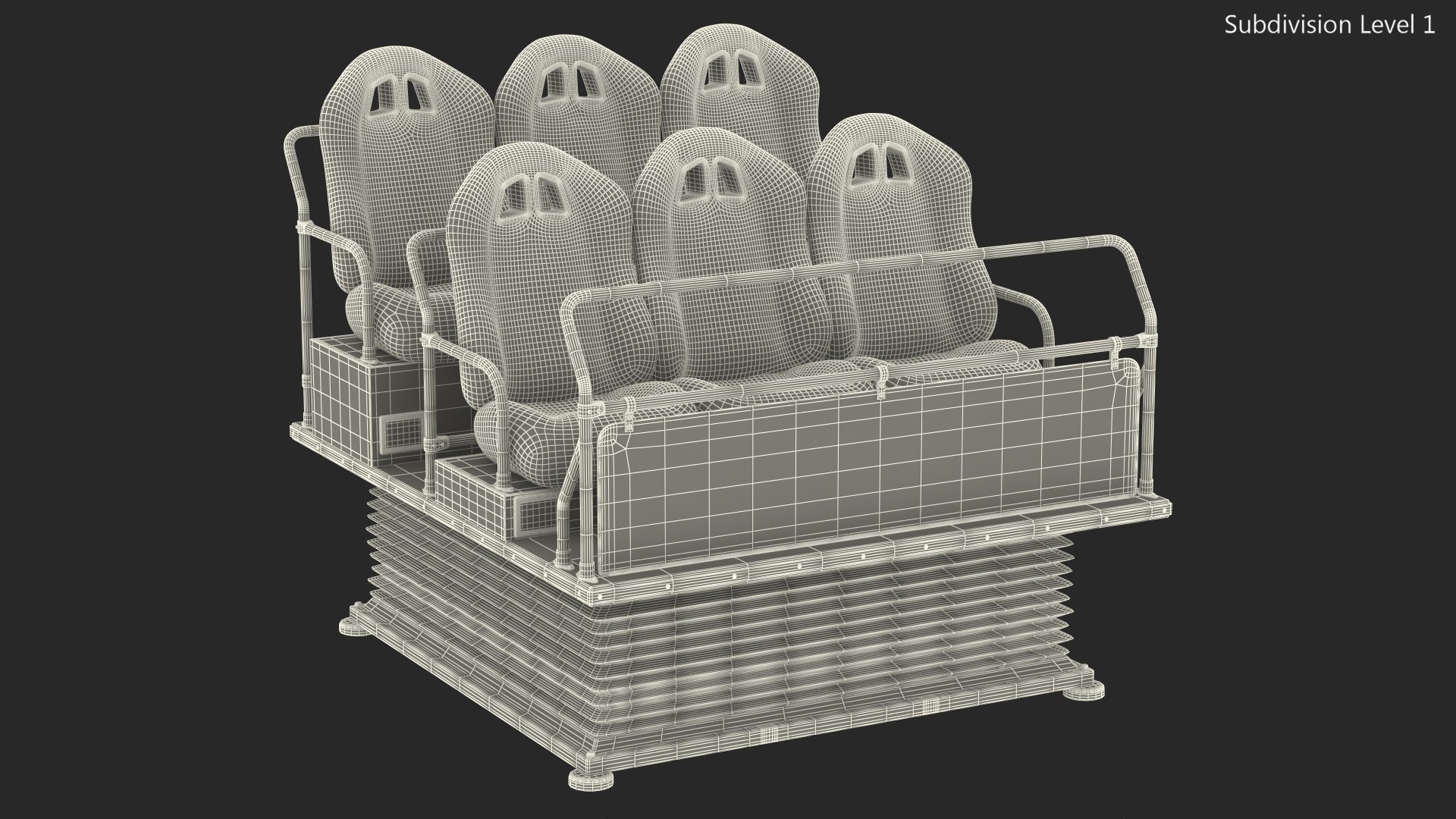 Virtual Reality Game Machine 7D Cinema 3D model - TurboSquid 1763460