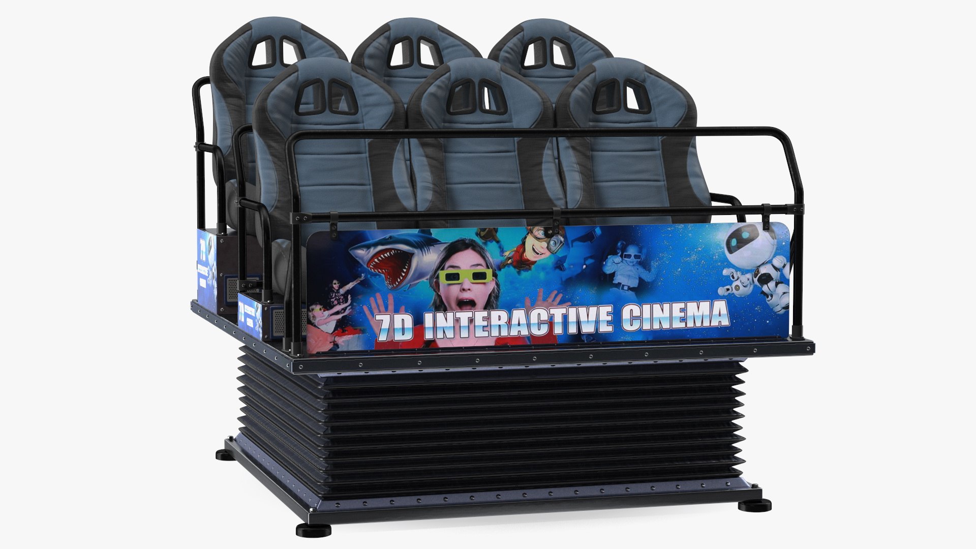 Virtual Reality Game Machine 7D Cinema 3D model - TurboSquid 1763460