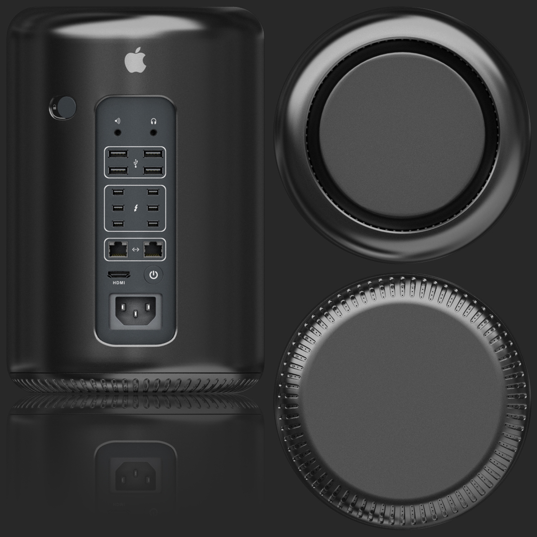 3d apple mac pro 2013