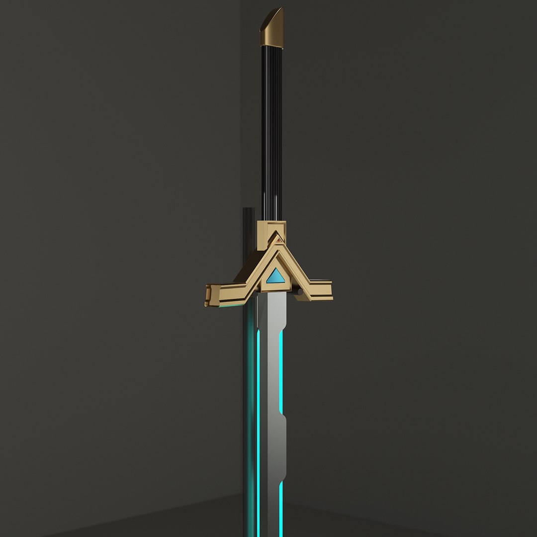 3D Modern Neon Sword - TurboSquid 1961159