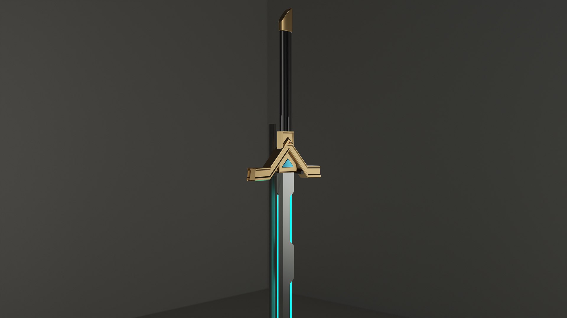 3D Modern Neon Sword - TurboSquid 1961159