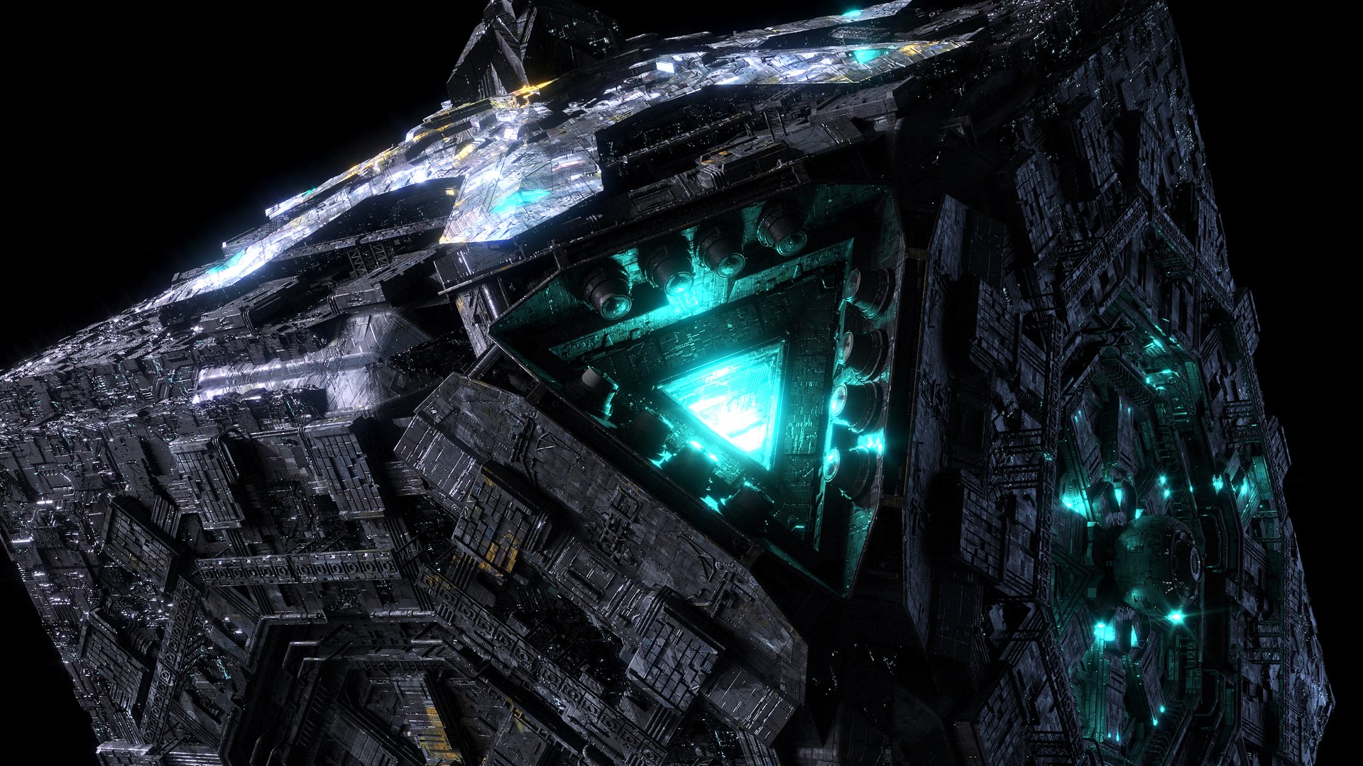 3D Sci-Fi Cube Mothership model - TurboSquid 2000280