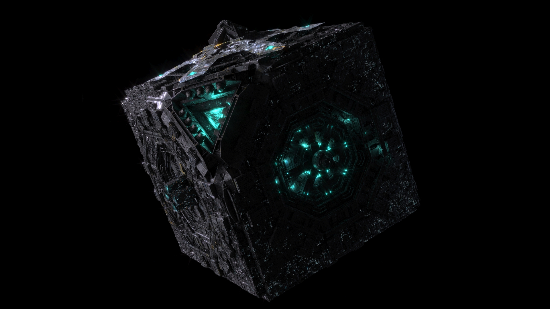 3D Sci-Fi Cube Mothership model - TurboSquid 2000280