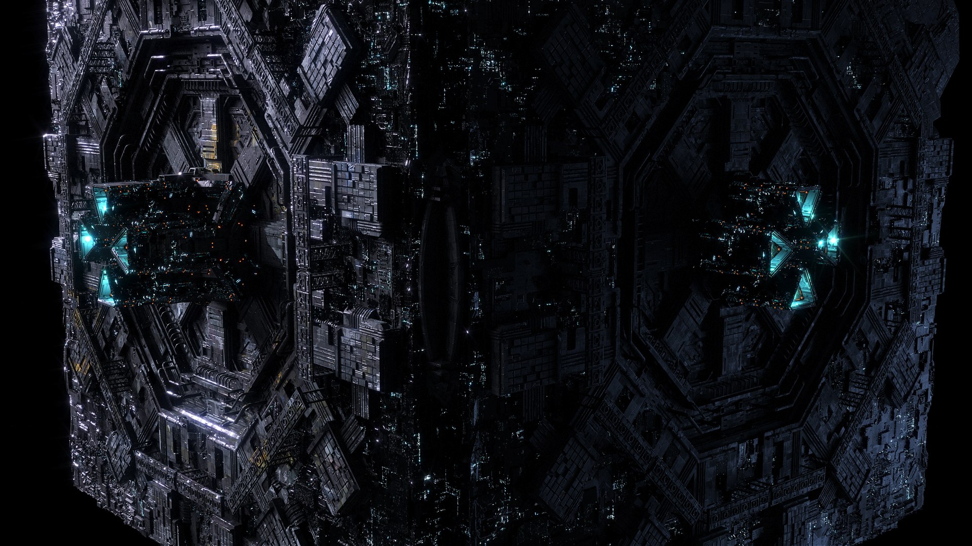 3D Sci-Fi Cube Mothership model - TurboSquid 2000280