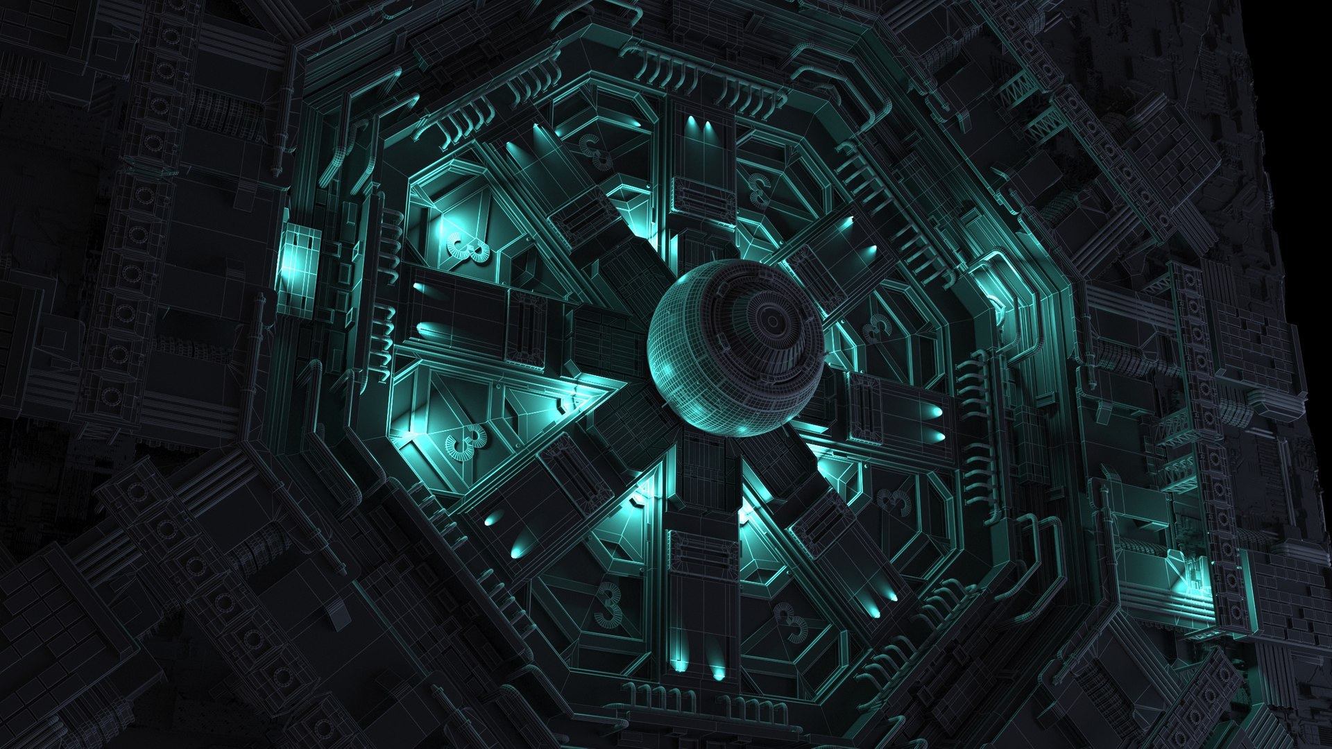 3D Sci-Fi Cube Mothership model - TurboSquid 2000280