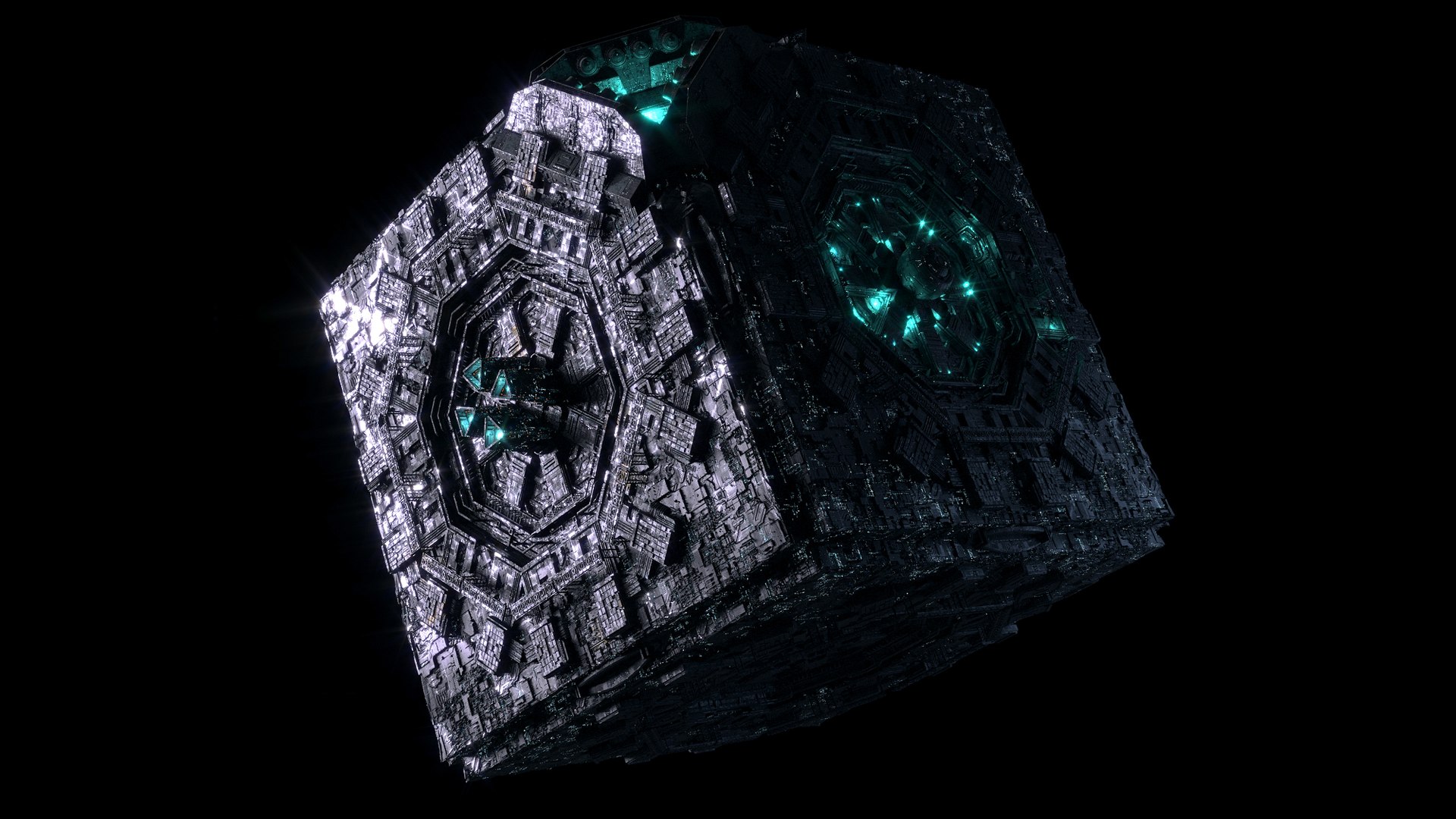 3D Sci-Fi Cube Mothership model - TurboSquid 2000280