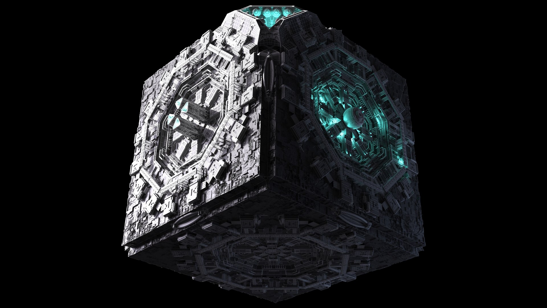 3D Sci-Fi Cube Mothership model - TurboSquid 2000280