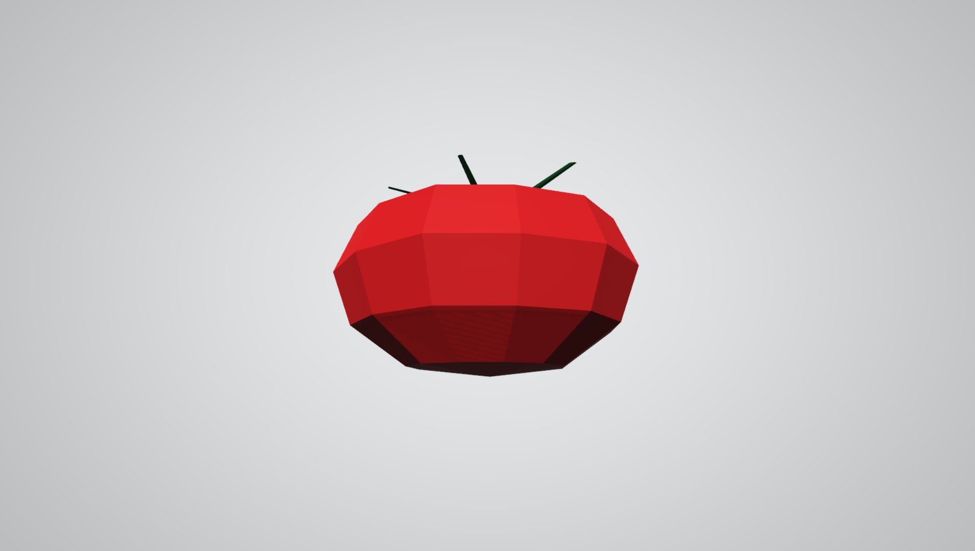 Low Poly Tomato 3D Model - TurboSquid 1964071
