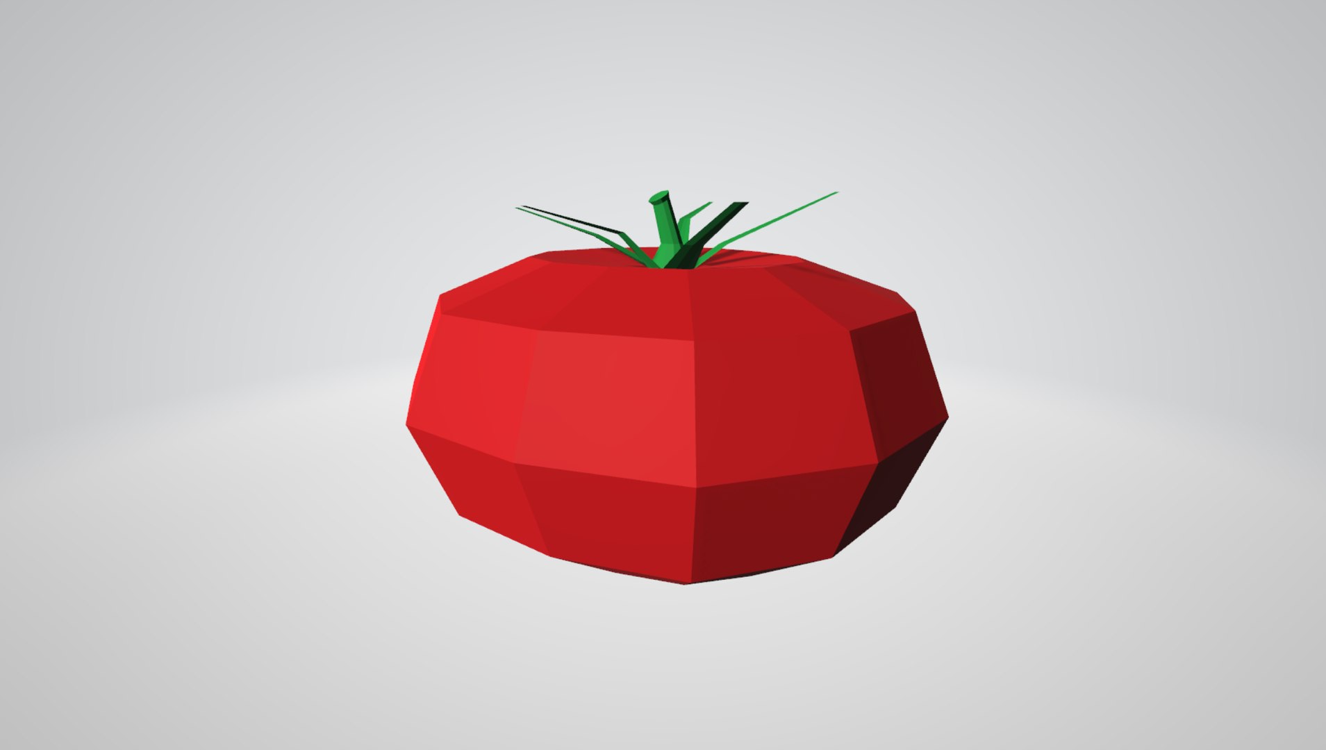 Low Poly Tomato 3D Model - TurboSquid 1964071