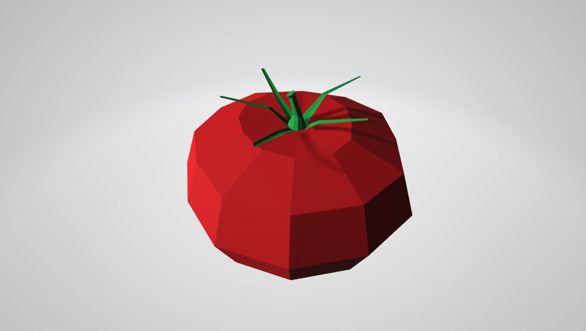 Low Poly Tomato 3D Model - TurboSquid 1964071