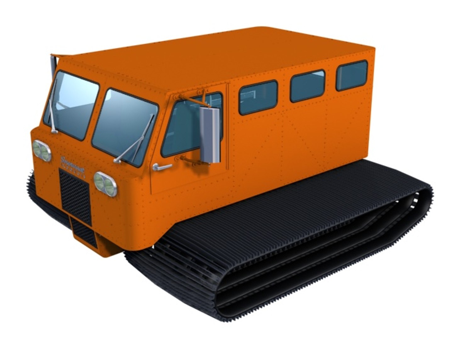 snowcat arctic transport 3d model