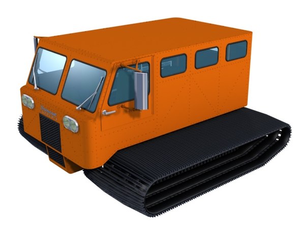 snowcat arctic transport 3d model