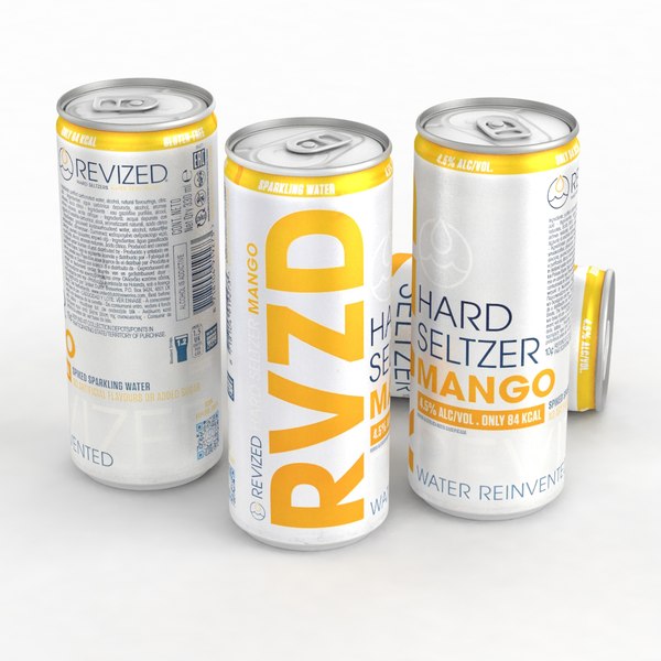 modelo 3d Alcohol Lata Revized RVZD Hard Seltzer Mango 330ml 2021 ...
