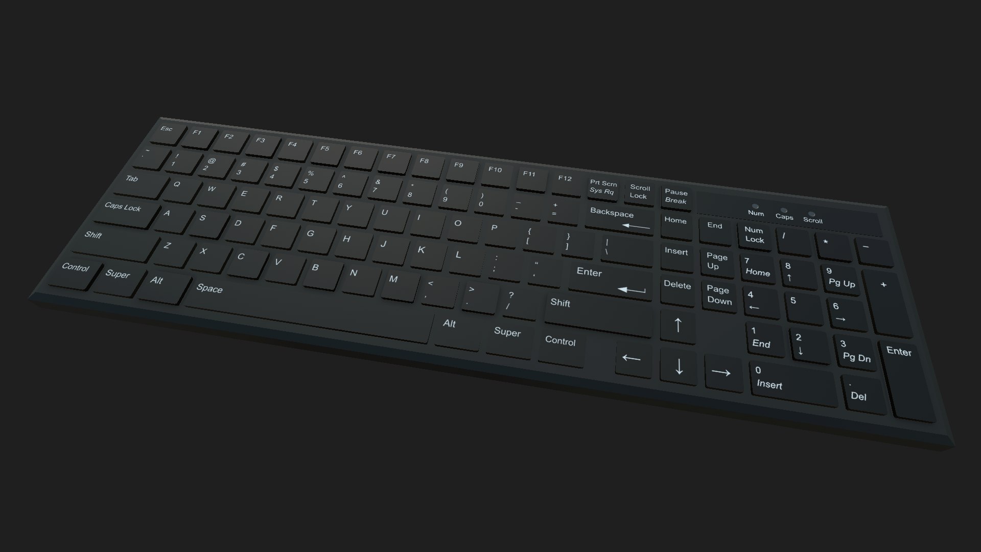 3D Keyboard Unity Unreal - TurboSquid 1442223