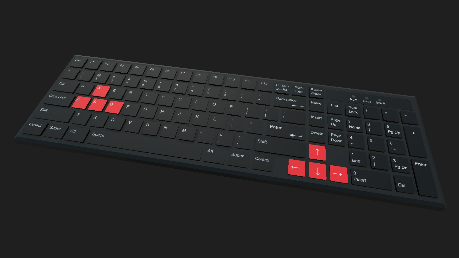 3D Keyboard Unity Unreal - TurboSquid 1442223