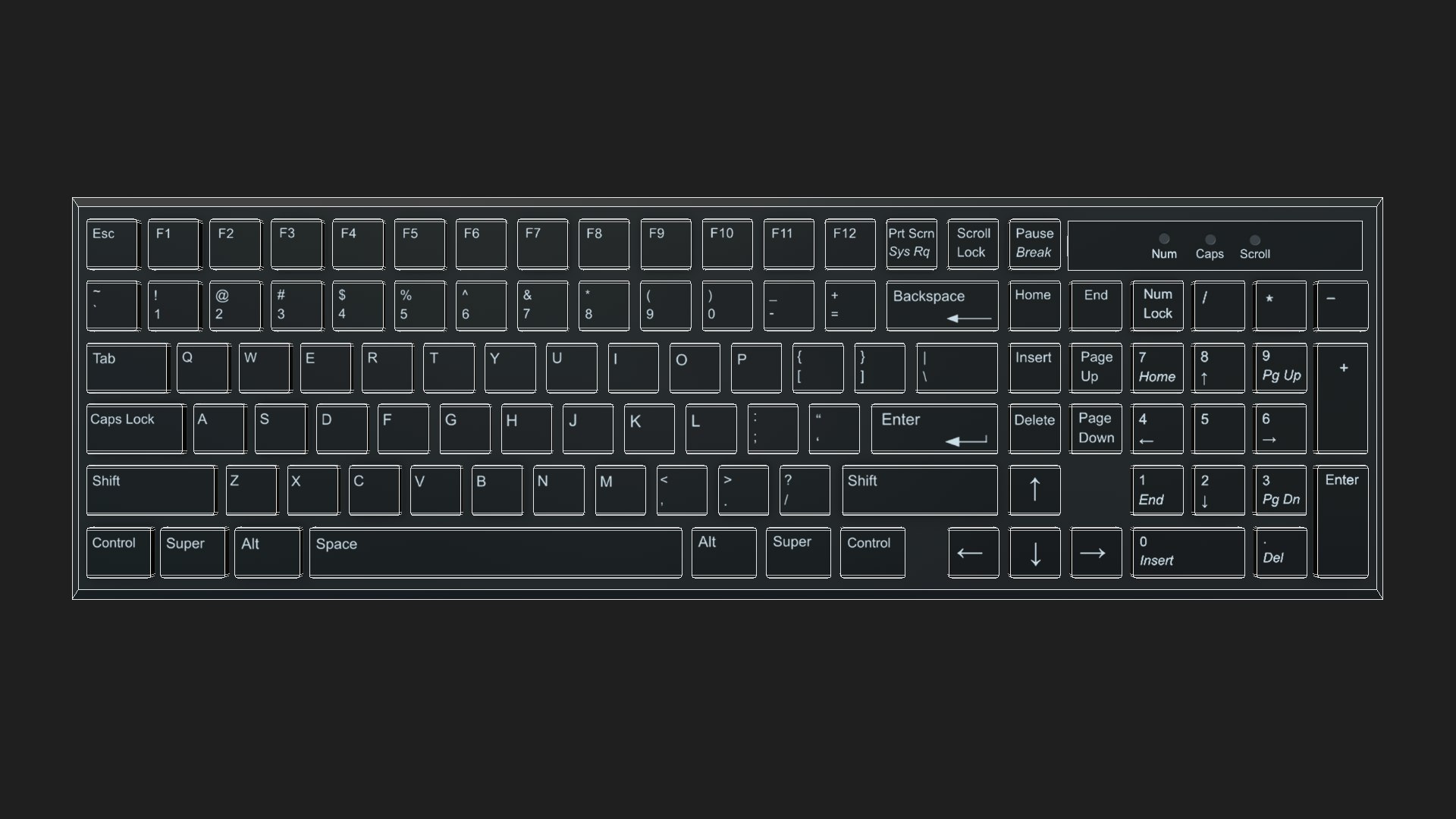 3D Keyboard Unity Unreal - TurboSquid 1442223